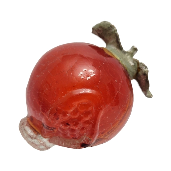 Source Unknown | Art | Glass Art Pomegranate Glass Fruit Decor With ...
